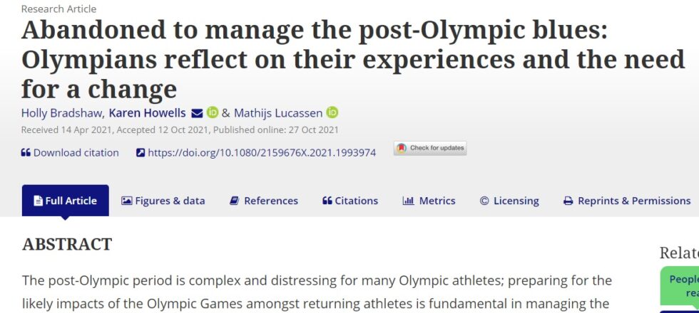 Post event blues… what can we learn from Olympians? - Performance in Mind